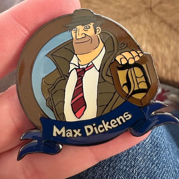 Disney | Accessories | New Vintage Max Dickens Detective Enamel Pin ...